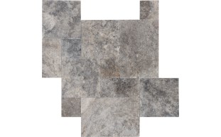 POOL360 | 3cm Levanti Tumbled Roman Pattern Paver Silver Premium