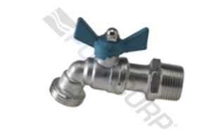 POOL360 | .75" MIP Brass .25" Turn Hose Bib