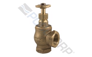 POOL360 | 1 1/2" Brass Angle Valve with Rising Swivel