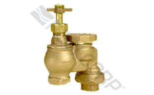 POOL360 | 3/4" Brass Manual Anti-Siphon Valve with Union and Wheel Handle