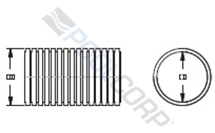 POOL360 | 18" x 20' Single Wall Perforated Highway Pipe