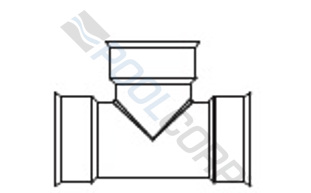 POOL360 | 6" N-12 Dual Wall Soil-Tight Tee