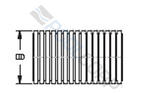 POOL360 | 10" x 20' Single Wall Perforated Pipe