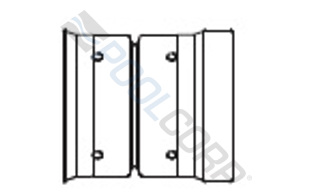 POOL360 | 6" N-12 Dual Wall Snap End Cap