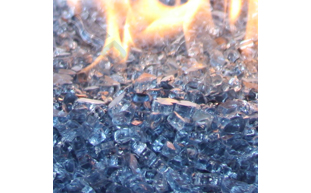 POOL360 | 1/4" Pacific Blue Fire Glass 10 lbs Jar