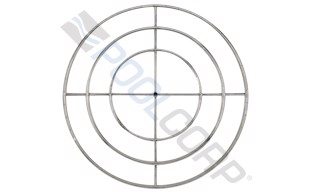 POOL360 | 48" Triple-Ring Stainless Steel Burner with 3/4" Inlet