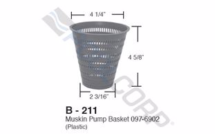POOL360 | 097-6902 Muskin Pump Plastic Basket