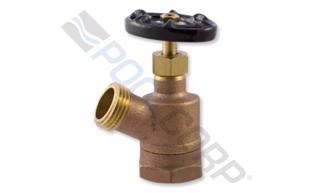 POOL360 | 1/2" FIP x 3/4" MHT Inverted Brass Garden Valve