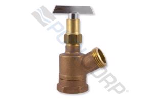 POOL360 | 1" FIP x 3/4' MHT Inverted Brass Garden Valve Loose Key