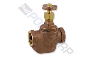 POOL360 | .5" Brass Straight Valve with Cross Handle