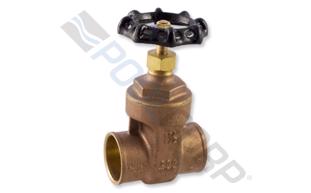 POOL360 | .75" Brass Solder Gate Valve