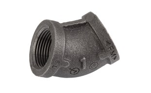 POOL360 | 1/2" Black 45 Degree Elbow