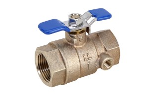POOL360 | 3/4" Brass Ball Valve with Side Port