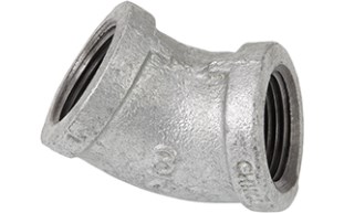 POOL360 | 3" Galvanized 45 Degree Elbow