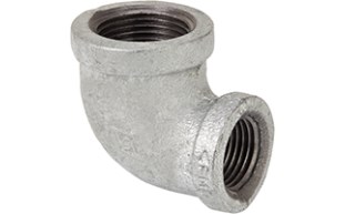 POOL360 | 1" x 3/4" Galvanized 90 Degree Elbow