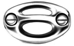 POOL360 | Curved Coping Mount Oval Rope Anchor with Bracket