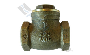 POOL360 | .75" S x S Brass Swing Check Valve