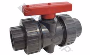 POOL360 | 3" SCH 80 PVC SxS True Union Ball Valve O-Ring Socket EPDM