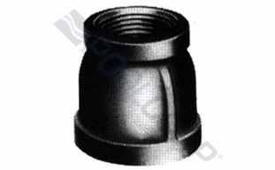POOL360 | 1" x 3/4" Black Malleable Reduced Coupling