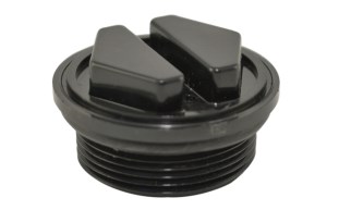 POOL360 | 1.5" MPT Black Drain Cap Plug with O-Ring