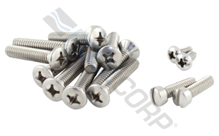 POOL360 | 1 3/8'' Standard 10 Hole Pattern Screw Kit with Double Wall ...