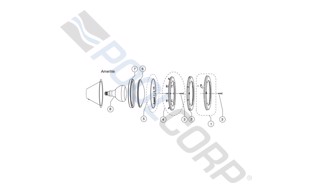 POOL360 | Black Large Plastic Snap-On Face Ring