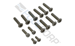 POOL360 | 1 1/4'' Standard 10 Hole Pattern Screw Kit without Double Wall Gasket