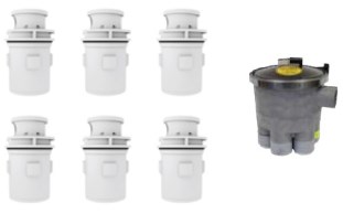 POOL360 | QuikCirc® Circulation System with 2-Port Valve & 6 Light Gray ...