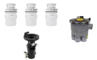 POOL360 | QuikCirc Dark Gray 3-Head Concrete Circulation System