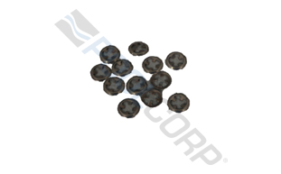 POOL360 | Gear Retainer Clip Kit for Low Profile and Top Feed Valve 12 per Pack