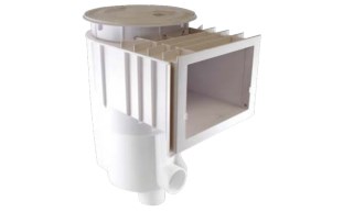 POOL360 | White QuikSkim Venturi Skimmer with White Lid & Bonding
