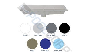 POOL360 | Dark Gray AVSC Single Suction Standard Top Channel Drain