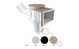 POOL360 | Gray/Tan QuikSkim Ventri Powered Complete Skimmer without Protecta Foam