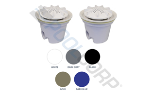 POOL360 | PDR2 10" White Powerful Debris Removal Drain with Sump