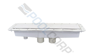 POOL360 | Light Gray AVSC™ Heavy Debris Removal Dual Drain with Hydro ...