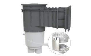POOL360 | Light Gray Water Bonded Skimmer with 9" Deep Narrow Throat ...
