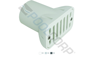 POOL360 | 2" x 4" Light Gray Gutter Deck Drain