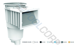 POOL360 | Light Gray FlowStar Skimmer with Float and Tan Lid