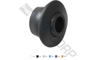 POOL360 | White Australian Return Fitting with Adjustable Eyeball 1 1/2" Knock-In