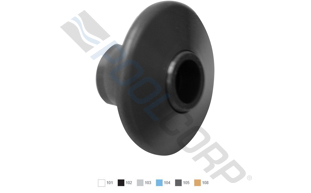 POOL360 | Black Australian Return Fitting with Adjustable Eyeball & 1" Knock-In