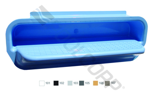 POOL360 | White Pool Wall Step