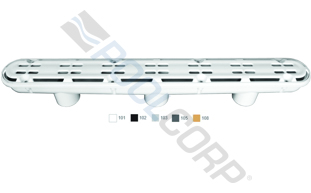 POOL360 | 32" Channel Drain Anti-Entrapment Suction Outlet Cover White