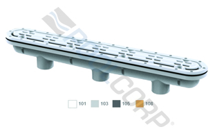 POOL360 | 32" White Vinyl Channel Drain Anti-Entrapment Suction Cover ...