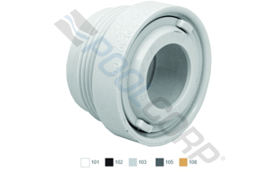 POOL360 | 1/2" White Return Extender with 1-1/2" MPT, 1/2" Orifice, Eyeball and Nut