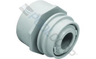 POOL360 | White Flush-Mount Return Fitting with Water Stop for 2" Outside Pipe