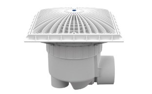 POOL360 | 12" Square MoFlow® Suction Outlet with PVC Side 3'' Port Sump ...