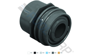 POOL360 | Tan Flush-Mount Return Fitting with 1" Orifice for 1-1/2 ...