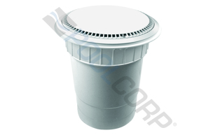 POOL360 | 10" White Round Anti Entrapment Suction Outlet Cover with 6 ...