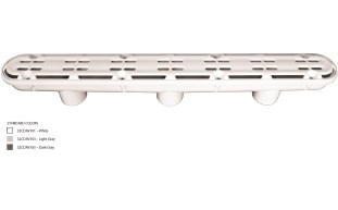 POOL360 | 32" White Channel Drain Anti-Entrapment Suction Outlet Cover ...