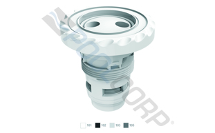 POOL360 | Dark Gray AquaThunder Jet Barrel with Therapeutic Spinner